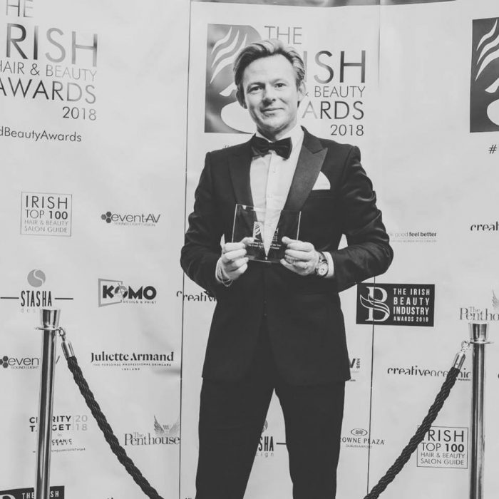 Hair By Nigel & Co. | Hair by Nigel collects Irish Hair and Beauty Award.